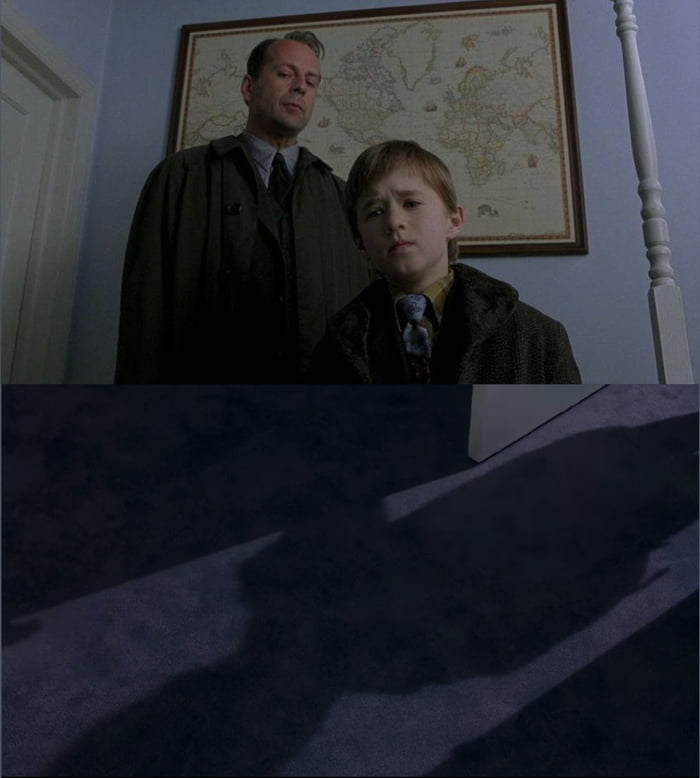 In The Sixth Sense (1999), Malcolm's shadow is missing even though he ...