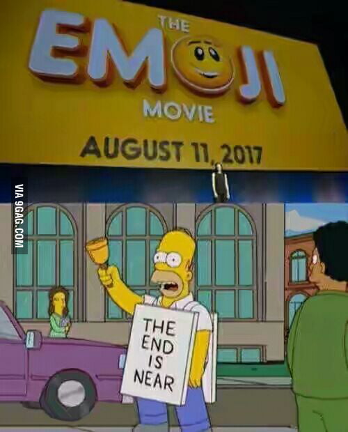 Emoji Movie wtf end is near - 9GAG