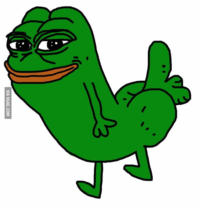 I present you, the dickbutt pepe - 9GAG