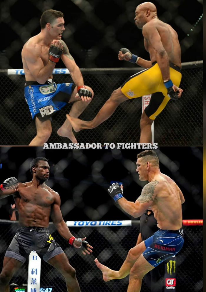 Only two leg breaks like this have happened in the UFC , chris Weidman ...