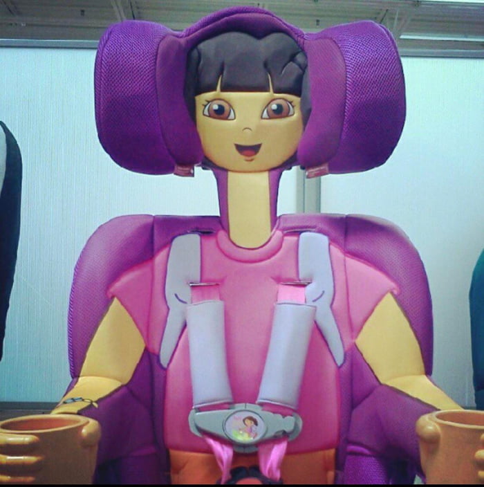 Dora The Cursed Chair - While sitting on it, it looks right into you, probably squishes your ...