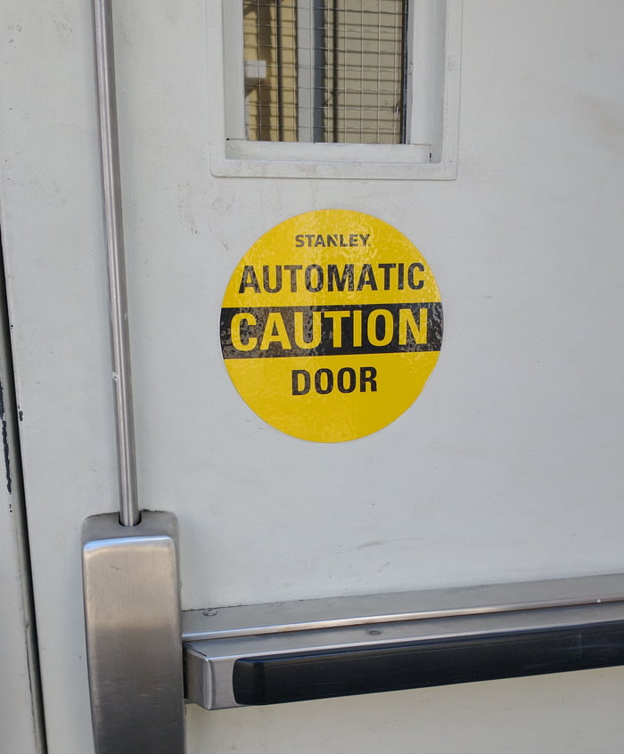 Automatic Caution Door - 9GAG