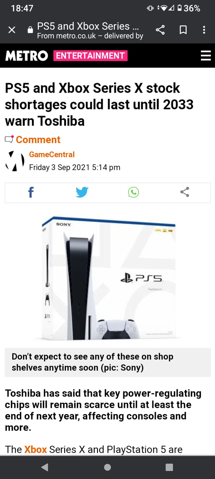 PS5 & Series X shortages until 2033 - 9GAG