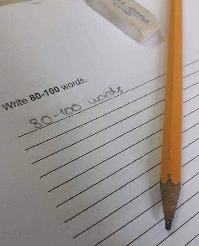 Write 80 - 100 words - 9GAG