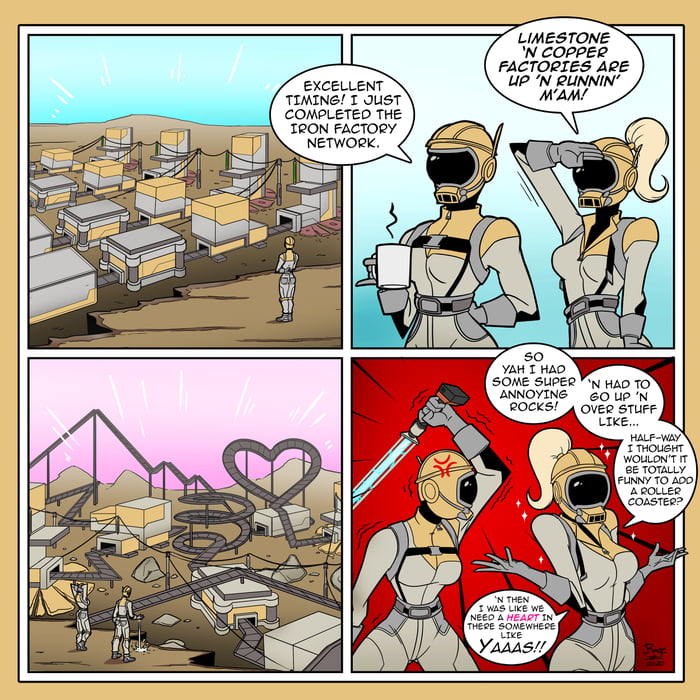 There are only 2 types of players in factory builders. - 9GAG