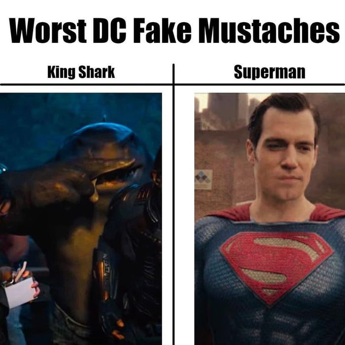 Worst fake mustache I’ve ever seen - 9GAG