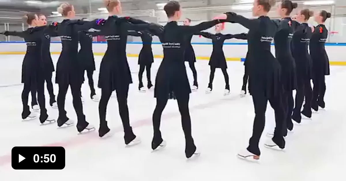 Synchronized skating by team Marigold Ice Unity - 9GAG