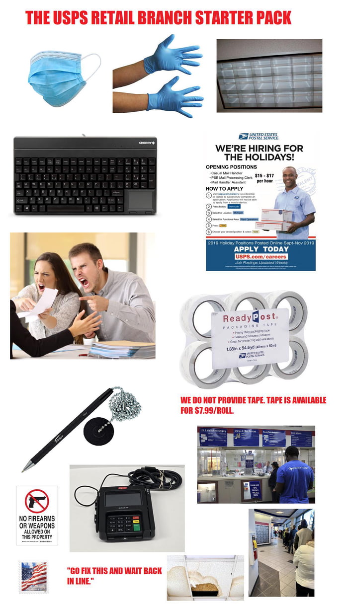 The USPS Retail Branch Starter Pack - 9GAG