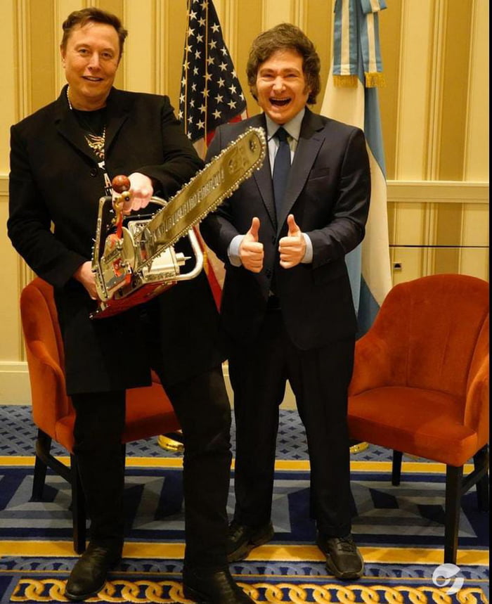 The Elon Musk chainsaw has been customized by a friend of mine. He also ...