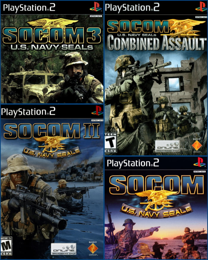 What's you first memory when you see these game Covers!? The SOCOM US ...