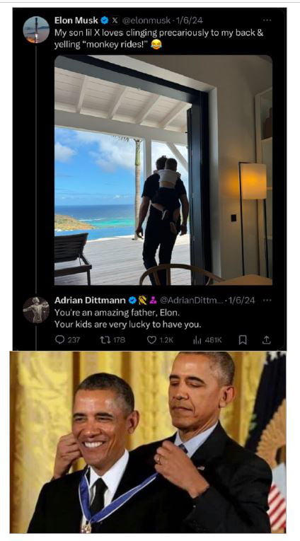 Adrian Dittman is Elon's burner/alt account - 9GAG