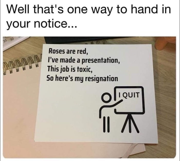 Well, that's one way to make your exit memorable. - 9GAG