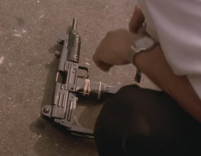 In Falling Down (1993), the UZI used by one of the gangsters in the ...