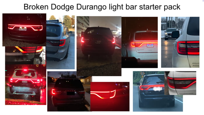 Broken Dodge Durango light bar starter pack - 9GAG