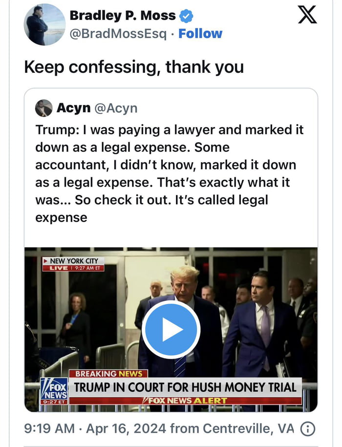 Fire the legal team Trumps got this under control. Case solved. - 9GAG