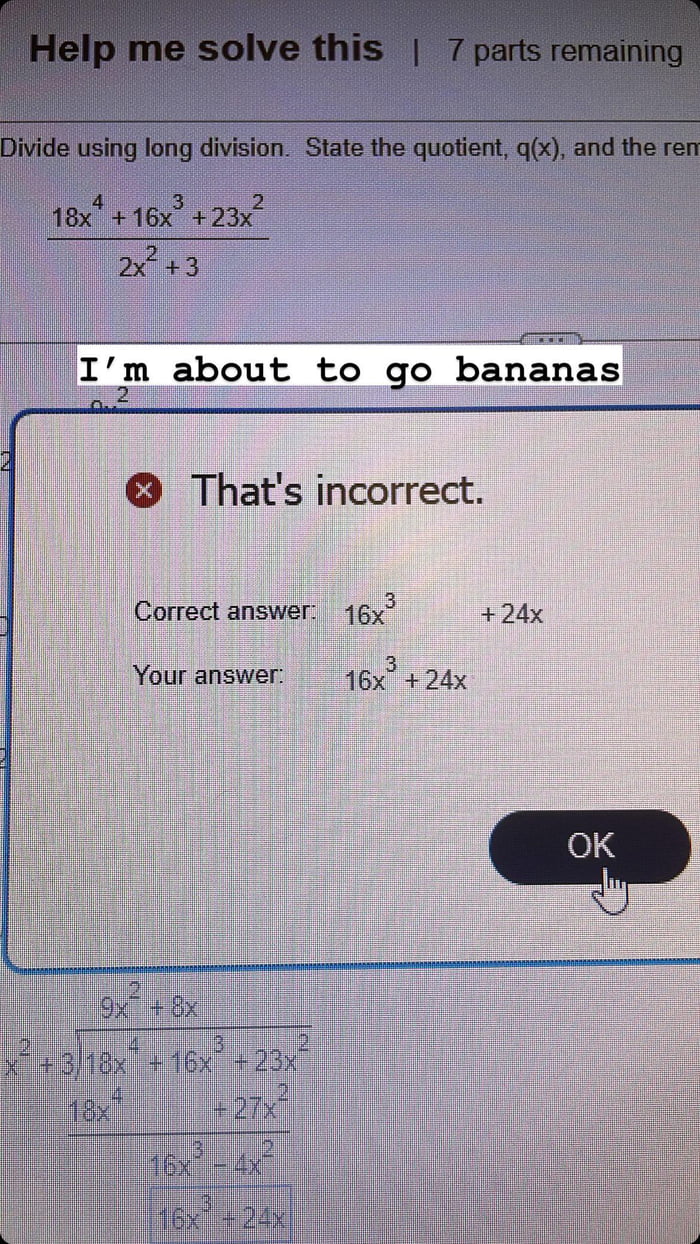 F**k college algebra. - 9GAG