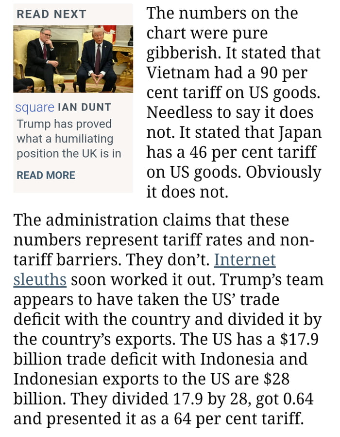 This is not how tariffs work - 9GAG
