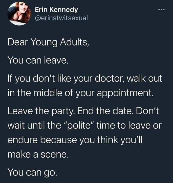 You can leave... - 9GAG