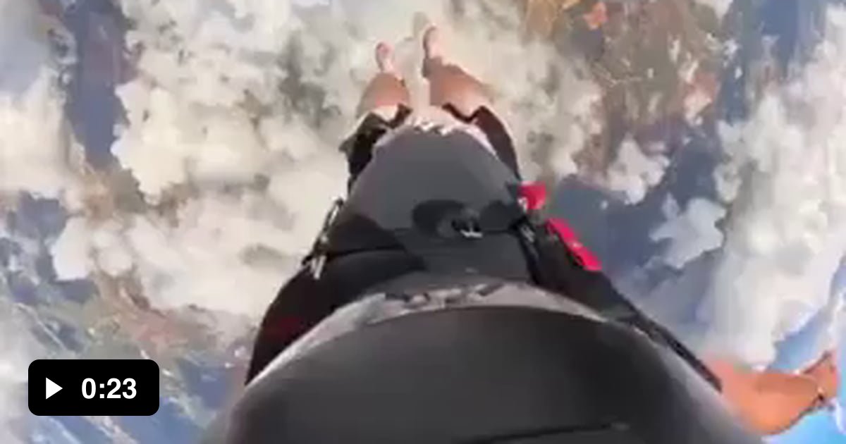 What an experience! Falling through the clouds is a surreal adventure. - 9GAG