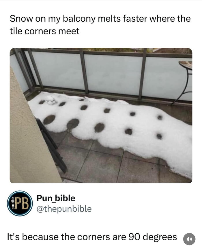 This melting pattern is quite telling. - 9GAG