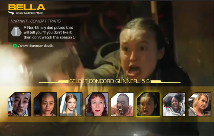 Since concord is dead. i recreated concord character screen. wasted 20 mins of my life. - 9GAG