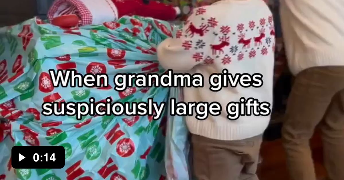 Grandpa gives suspiciously large gifts - 9GAG