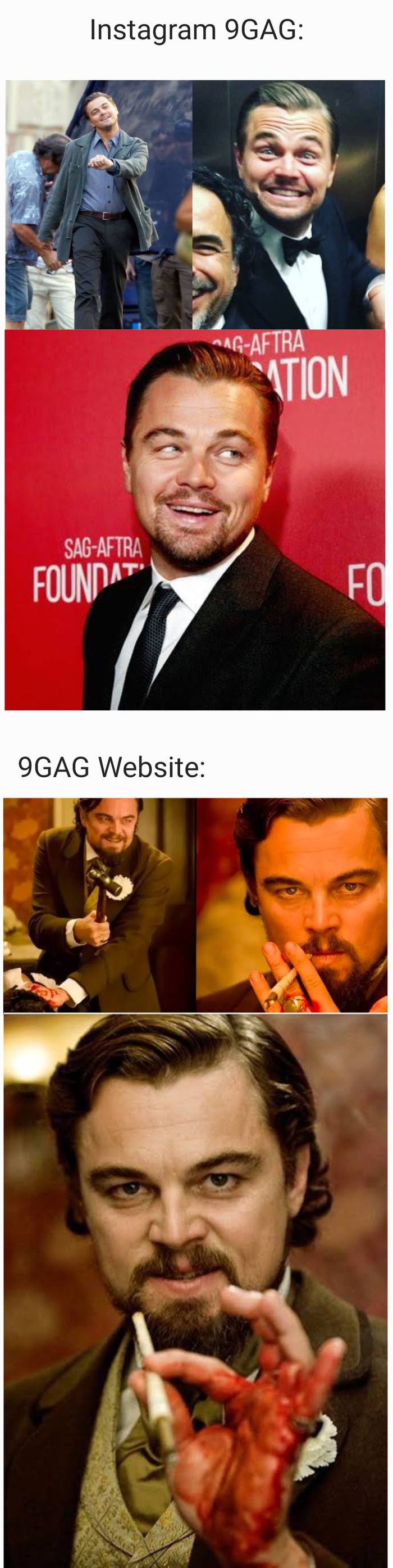 I wonder if the same team runs both feeds? - 9GAG