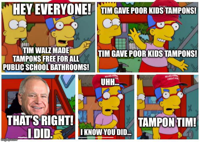 "Tampon Tim" is a weird hill to die on - 9GAG