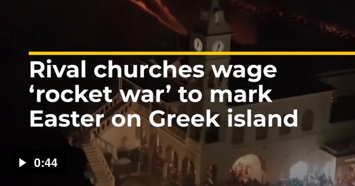 Church rocket war. Details about the event are in the comments, because Al Jazeera is twisting ...