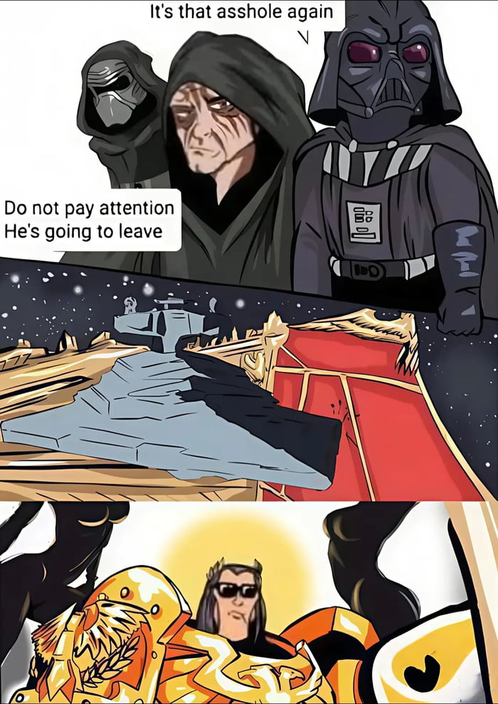 There is only one proper emperor of mankind. - 9GAG