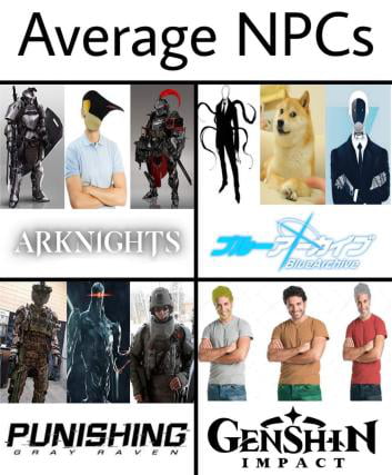 "Average NPCs" - 9GAG