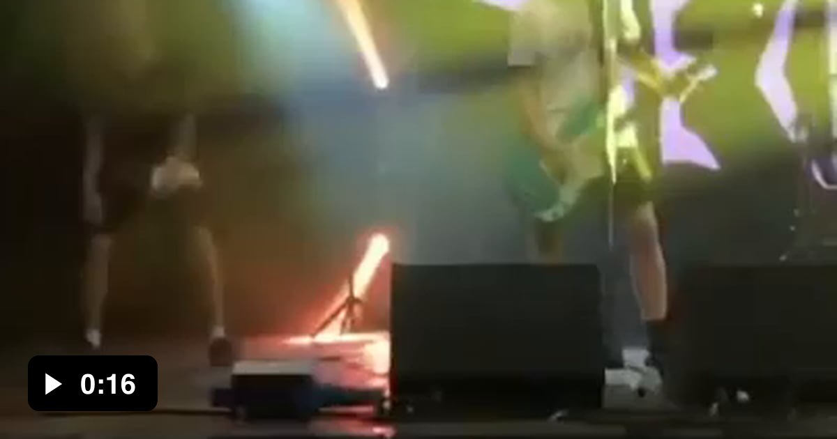 Stage diving into the crowd barrier - 9GAG