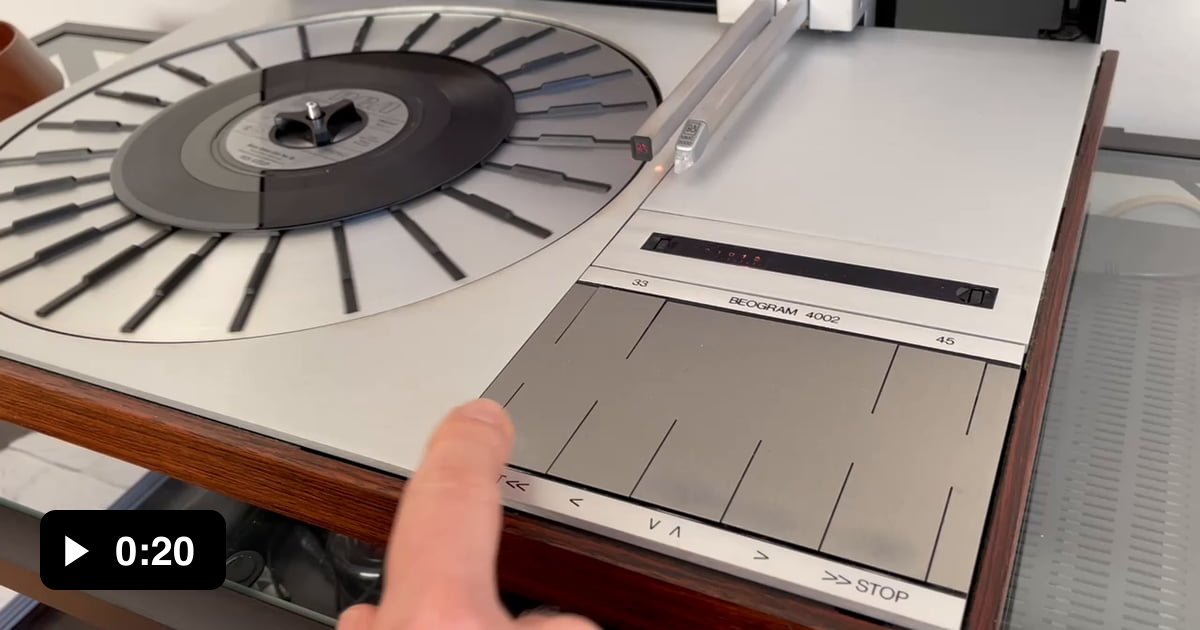 Danish record player from mid70s, revolutionary in its time. Searching ...
