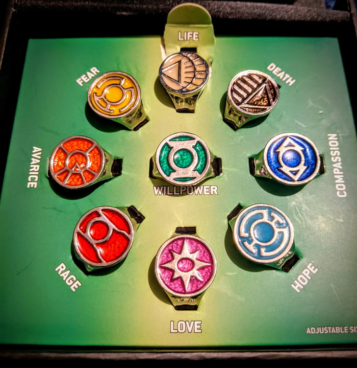 Lantern Power Rings. - 9GAG
