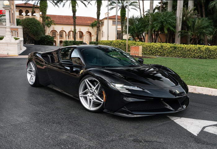Black Ferrari SF90 (2026x1399) - 9GAG