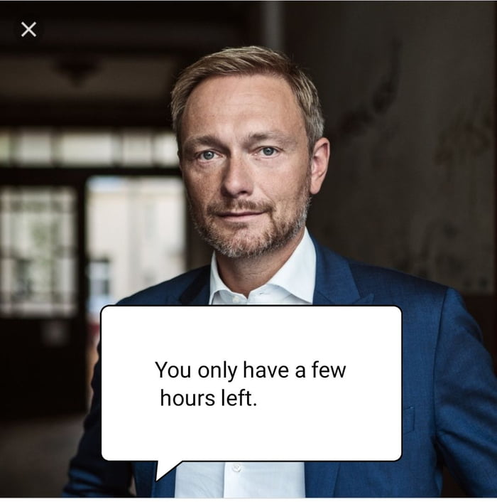 Christian Lindner to Ukrainian ambassador, politely smiling. - 9GAG