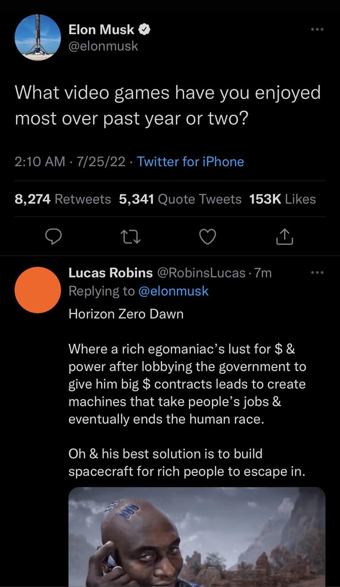 Ted Faro = Elon Musk - 9GAG