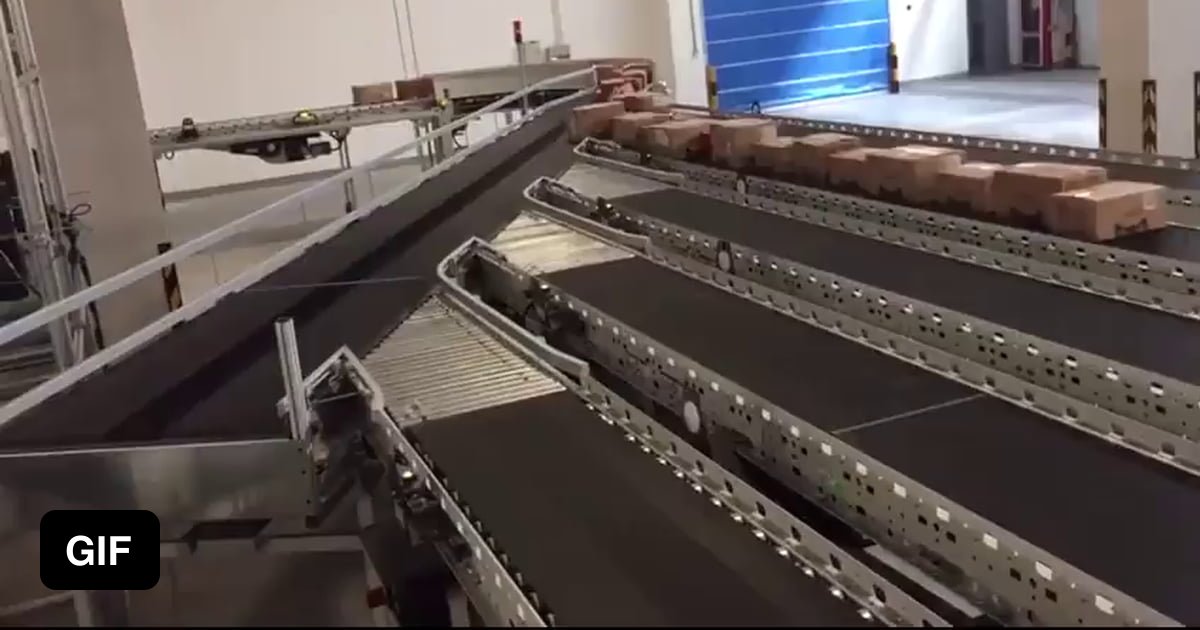 Automatic package sorting machine - 9GAG