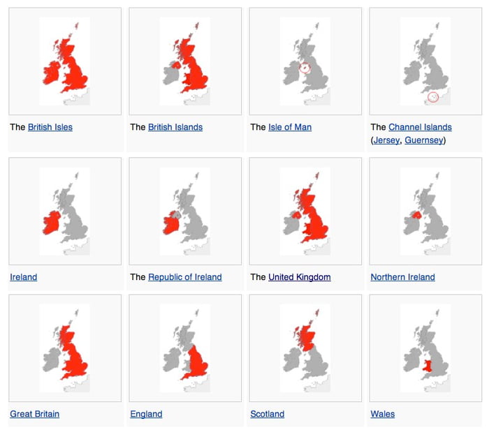 Great britain vs british isles vs united kingdom - 9GAG