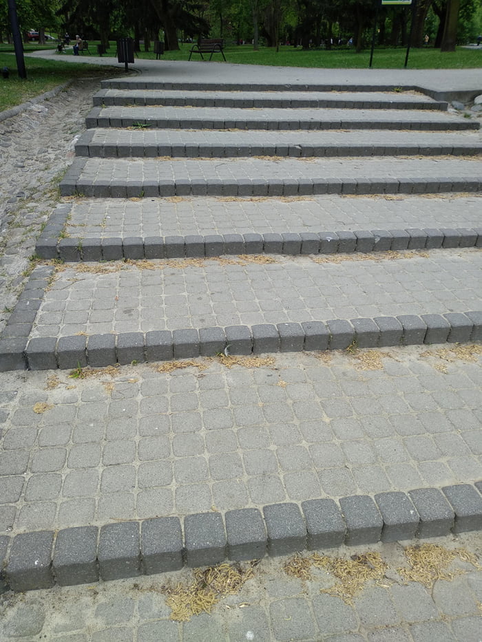 Stairs where two steps is too much and one step is not enough - 9GAG