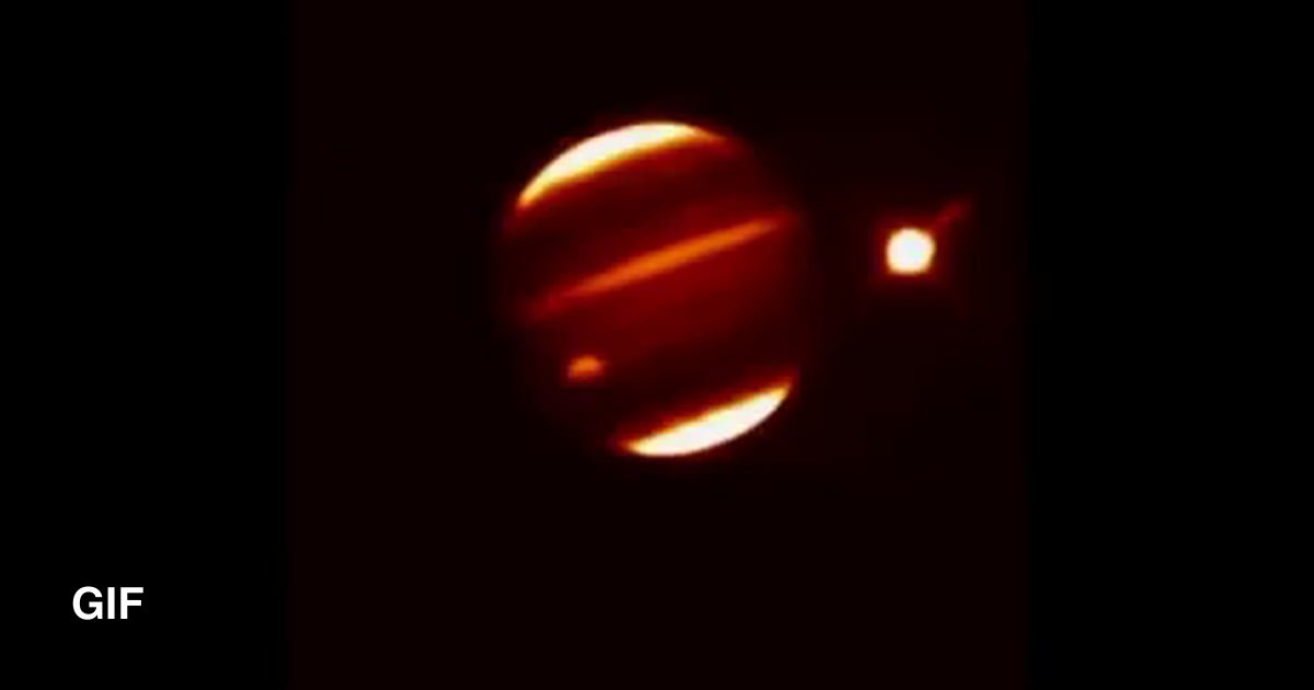 This flash was an explosion caused by the comet shoemaker-levy 9 that ...