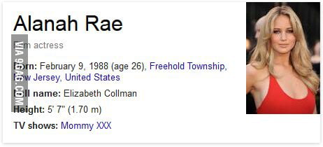 Google search - Elizabeth Collman aka Alanah Rae (pornstar) - 9GAG