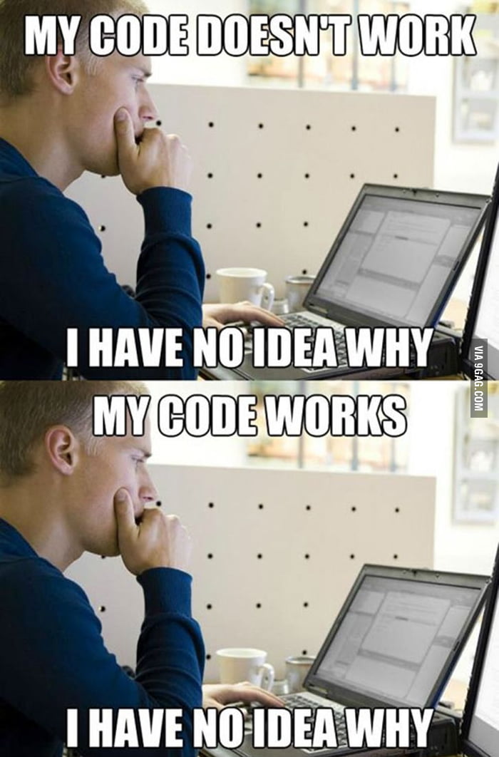Hours of frustration (programming) - 9GAG