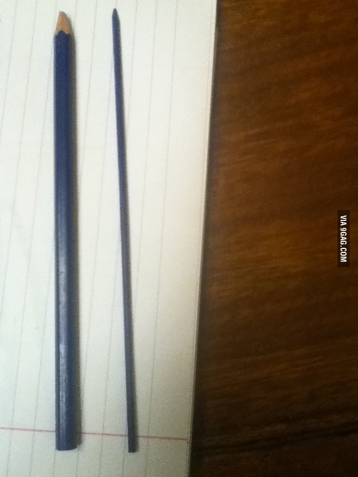 Removed the inside of a pencil - 9GAG