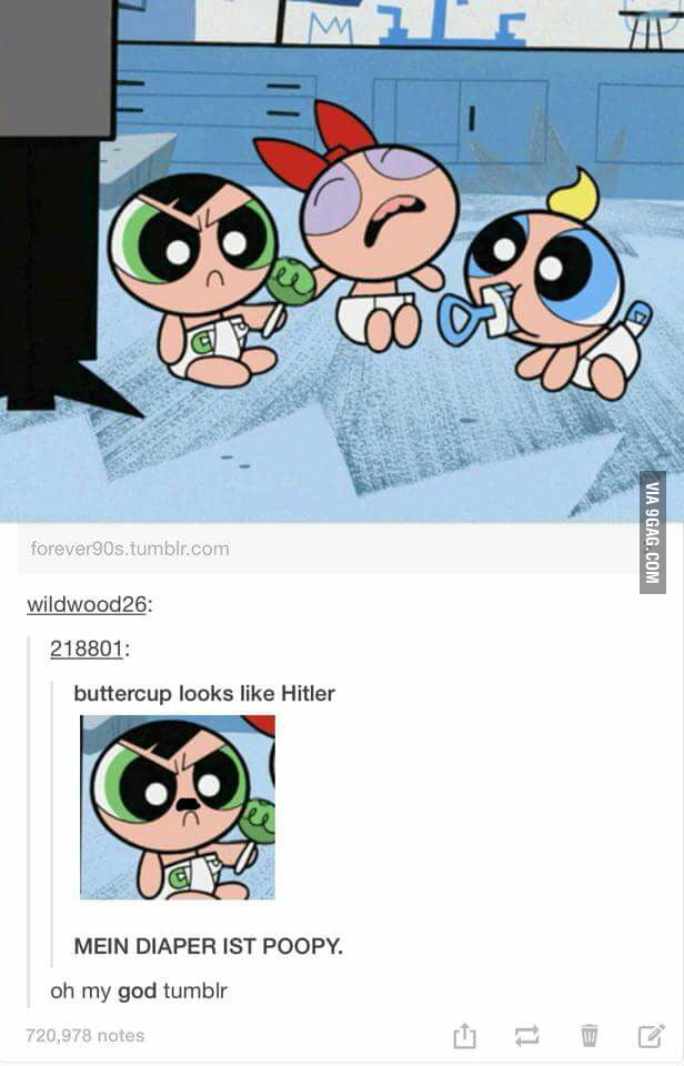 Mein diaper ist poopy. - 9GAG