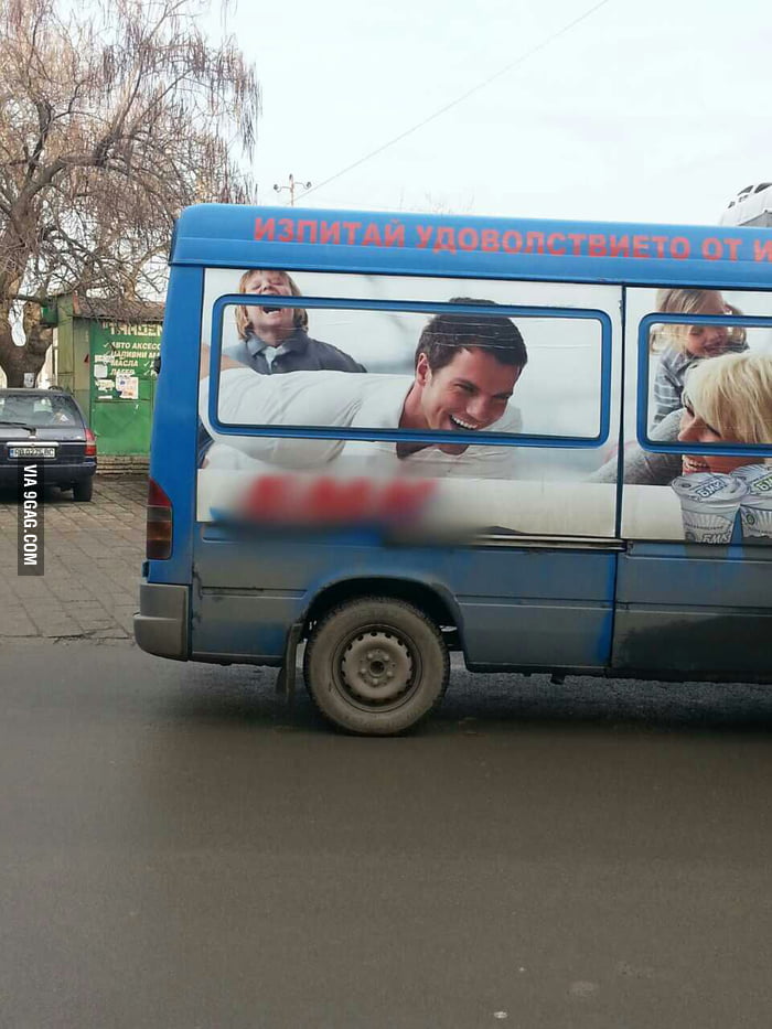 It says "experience the pleasure" - 9GAG