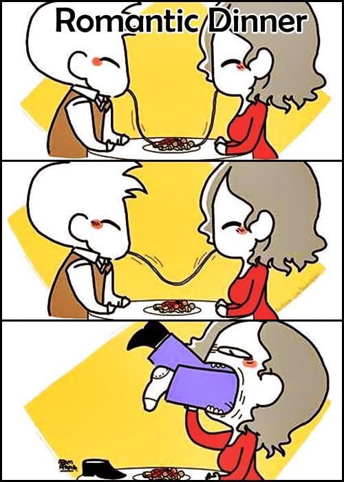 Just girly things...Romantic Valentine Dinner. - 9GAG