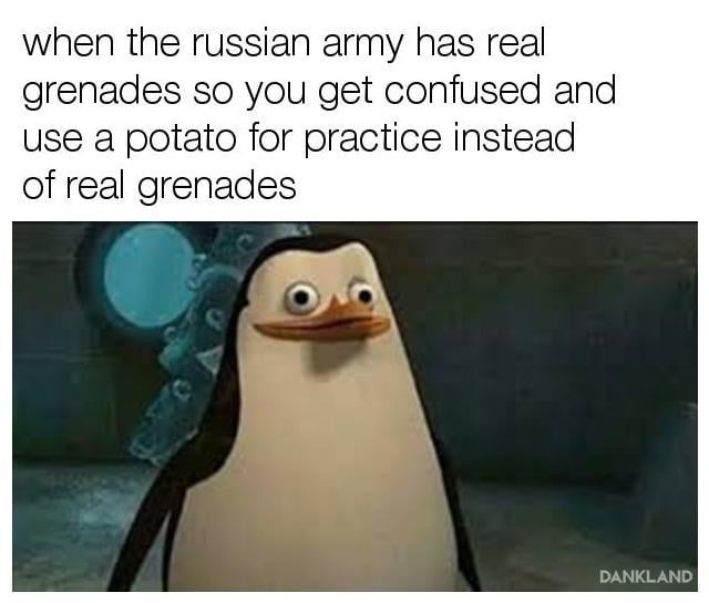 These are potatoes comrade commissar - why are we using potatoes ...