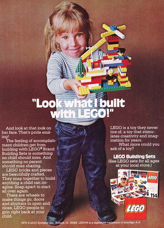 Vintage Lego Advertisement 1970's - 9GAG