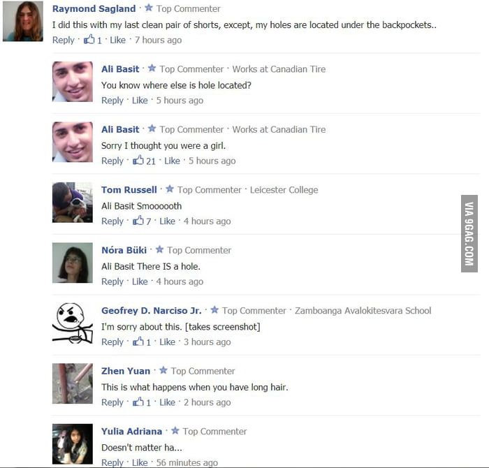 That what happen for being a Long haired - 9GAG